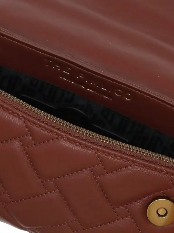 Kurt Geiger Pimlico Quilted Leather Mini Bag With Rhinestone Logo