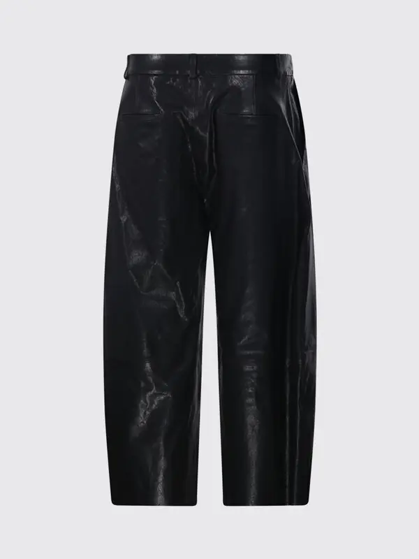 DESA 1972 Mid-rise Cropped Sheepskin Leather Trousers