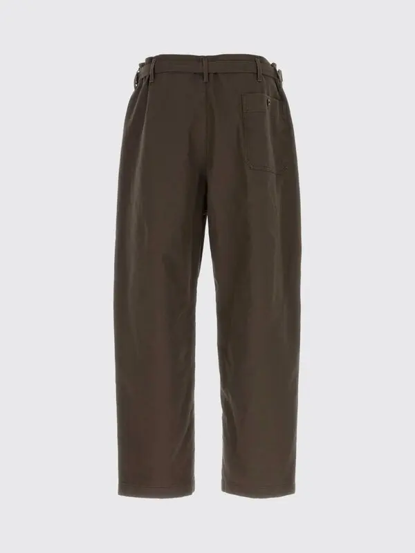 LEMAIRE Tapered-fit Mid-rise Trousers In Cotton Twill - Brown