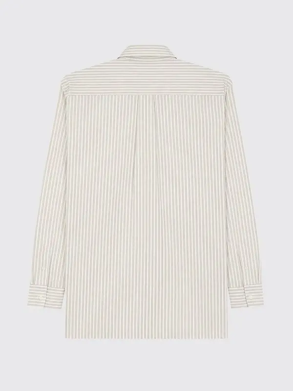 Aspesi Striped Cotton Shirt With Button-down Collar