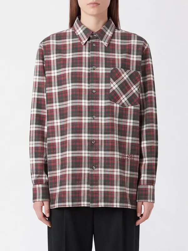 MAISON MARGIELA Check Cotton Shirt With Patch Pocket