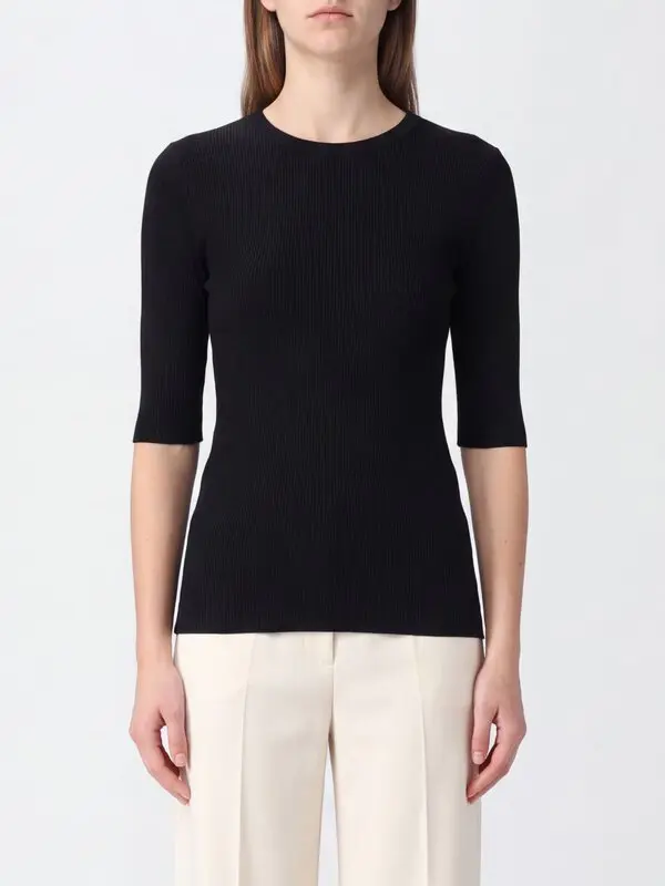 TOTEME Short-sleeve Top In Viscose Blend With A Slim Fit