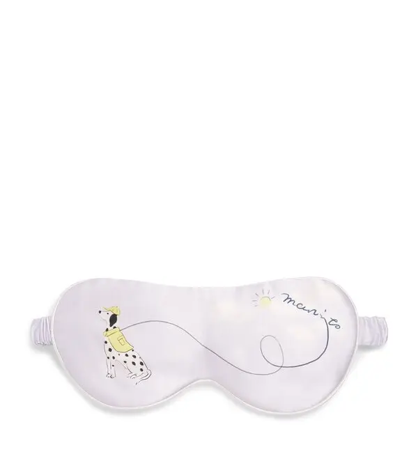 MANITO Mulberry Silk Puppy Sleep Mask - Purple