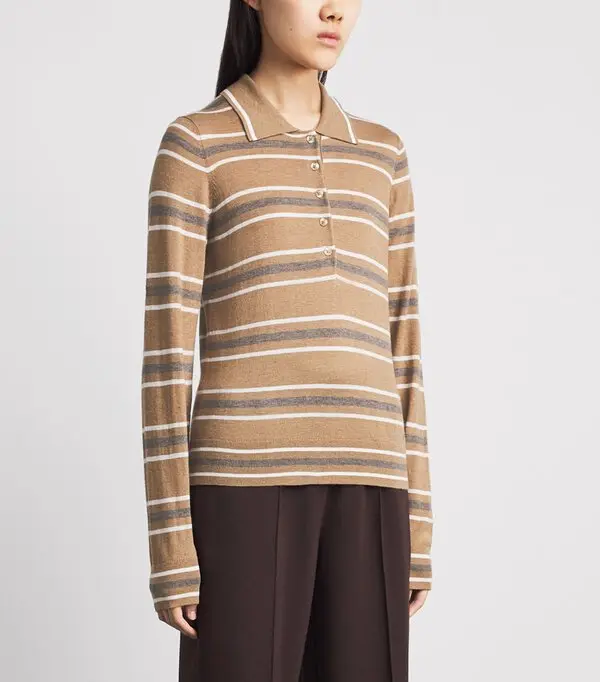 Varley Stripe Mayra Polo Sweater