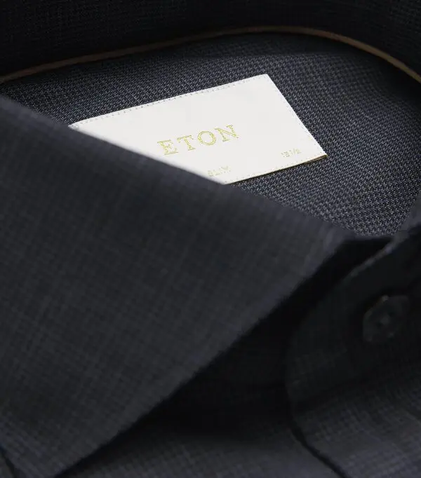 Eton Merino Wool Houndstooth Shirt