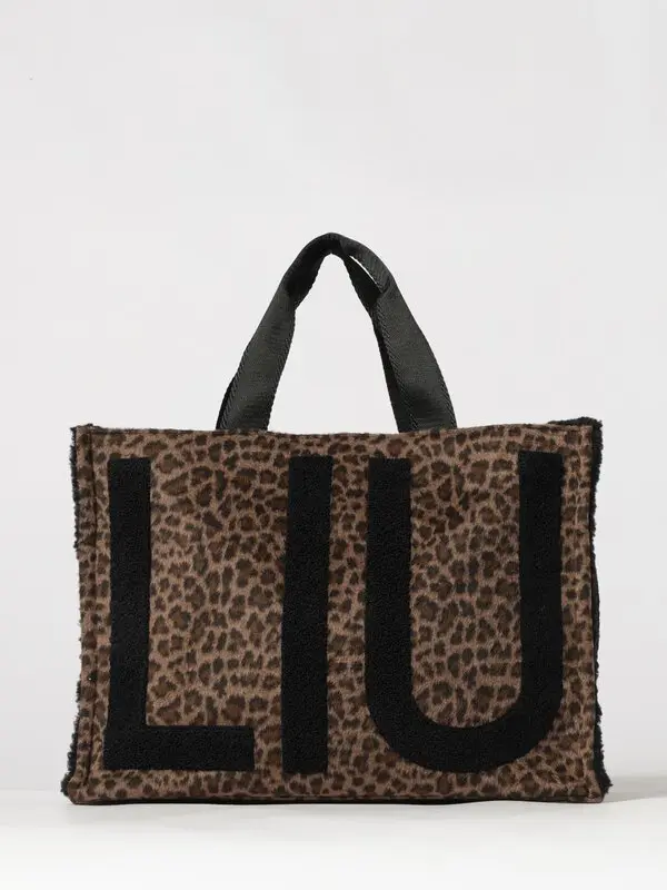 Liu Jo Animal Print Polyester Tote Bag With Removable Strap