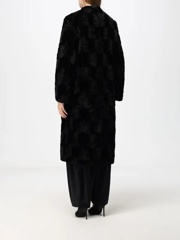 MEIMEIJ Long Single-breasted Faux Fur Coat With A Relaxed Fit