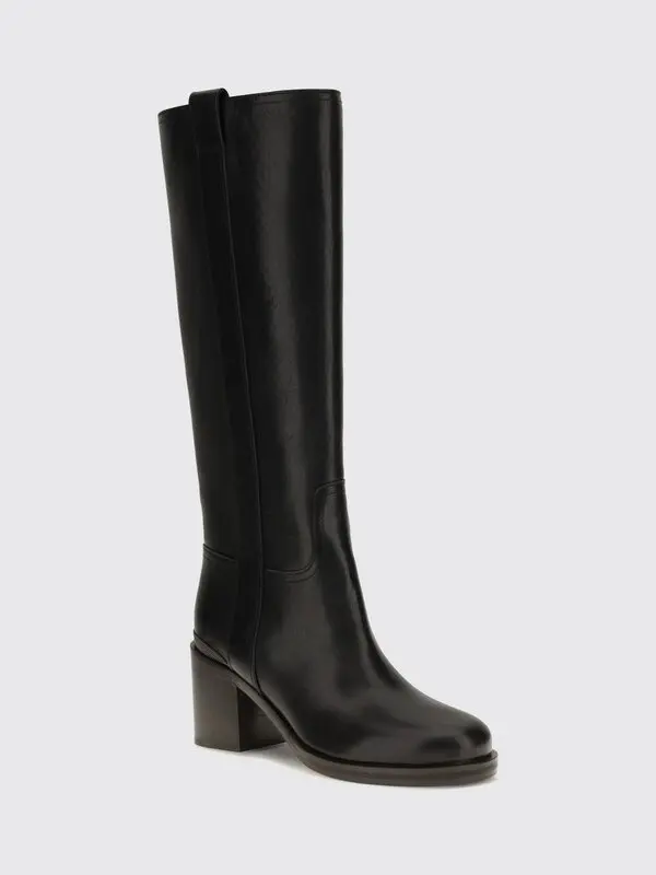 Brunello Cucinelli Smooth Calfskin Knee-high Boots With Medium Heel