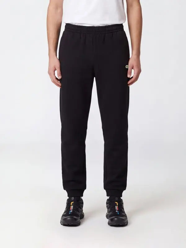 Lacoste Jersey Jogging Trousers With Elasticated Waist And Cuffs