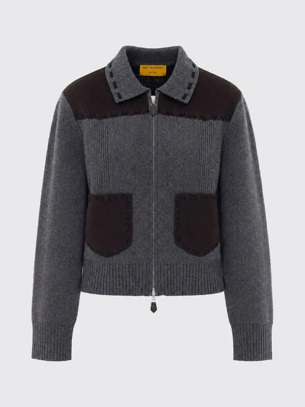 Guest In Residence Cashmere And Wool Zip Polo Cardigan