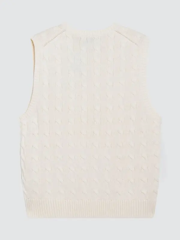 Polo Ralph Lauren Pony Logo Cotton Knit Crewneck Sweater Vest