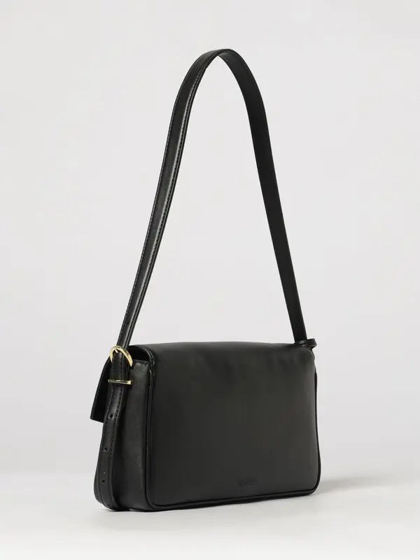 Ralph Lauren Farrah Monogram Smooth Leather Shoulder Bag With Charm