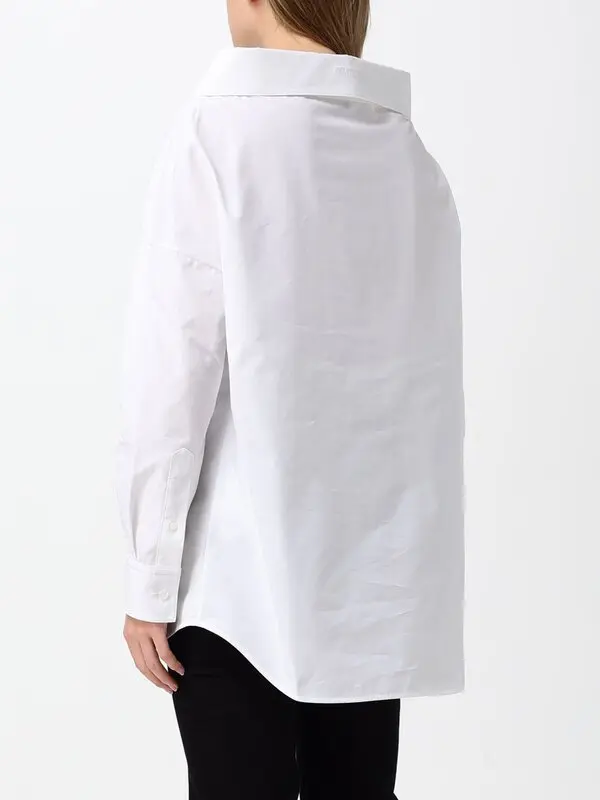 Balenciaga Relaxed Fit Shirt In Cotton Poplin With Dropped Shoulders