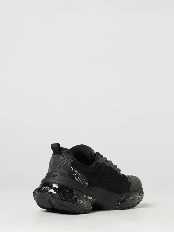 Dsquared2 Faster Low-top Sneakers With Slogan Print And Notched Sole