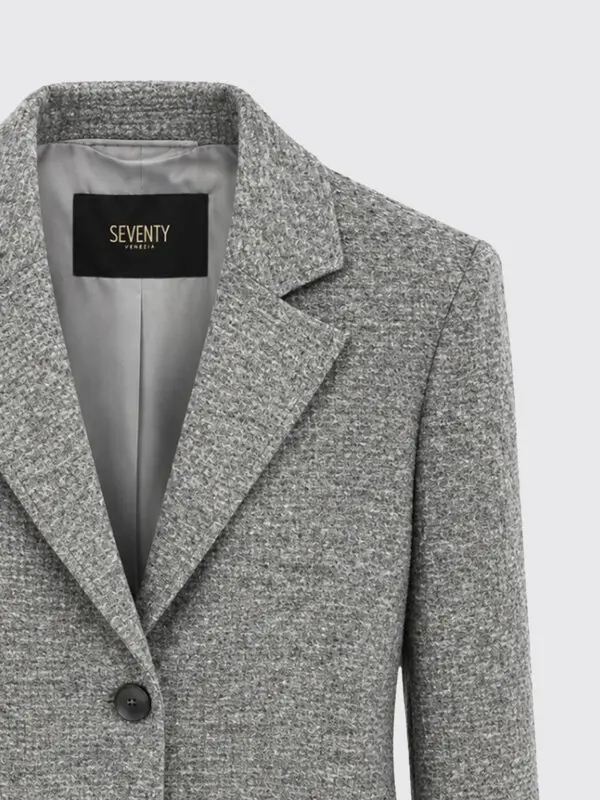 Seventy Single-breasted Wool-blend Blazer With Classic Lapels And Patch Pockets