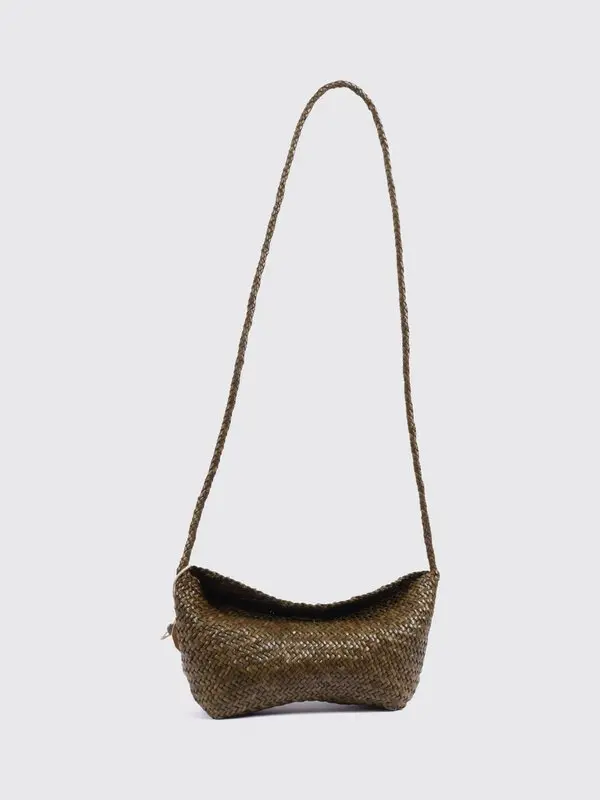 Dragon Diffusion Corsina Hand-woven Leather Mini Crossbody Bag - Green