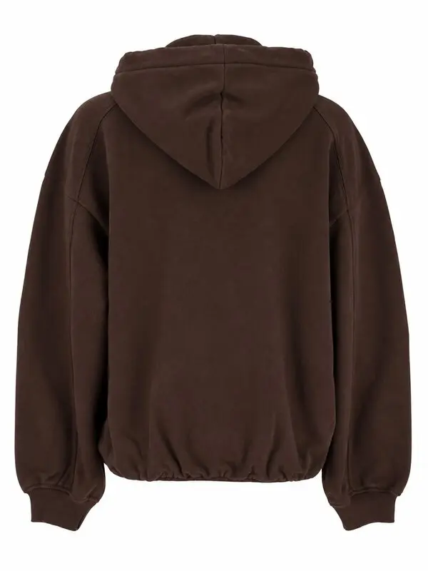 Jacquemus Felpa "corso" Con Cappuccio E Zip