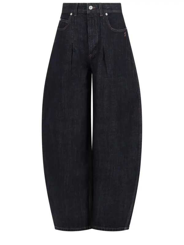 Jacquemus Jeans In Denim "de-nimes Ovalo