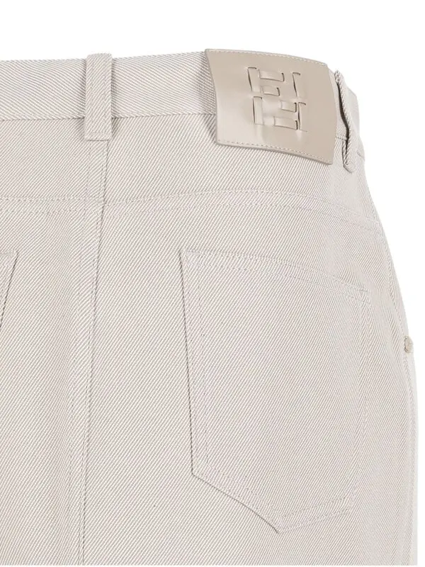 Fendi Gonna In Drill Di Cotone Jacquard