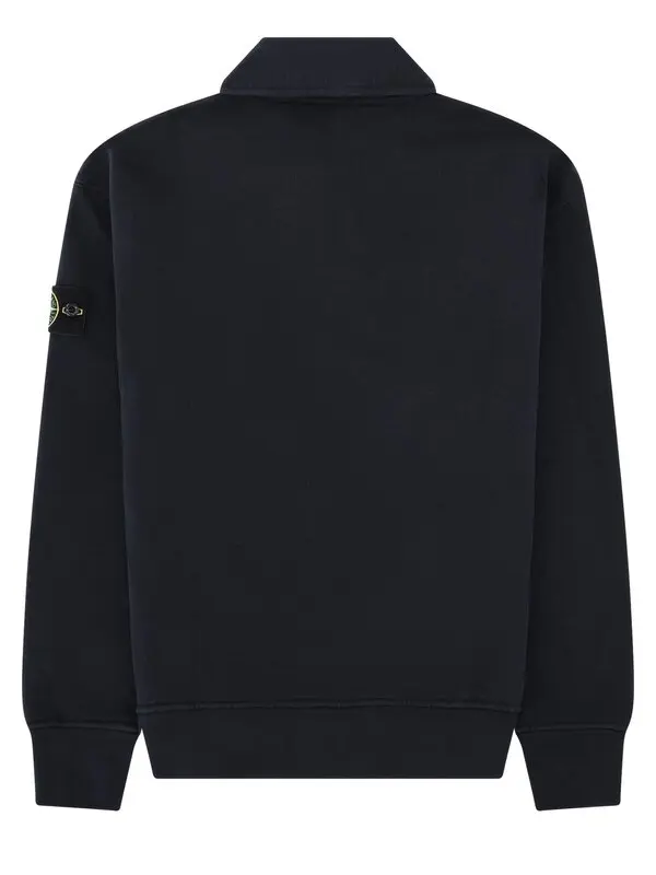 Stone Island Felpa Oversize Con Colletto Polo