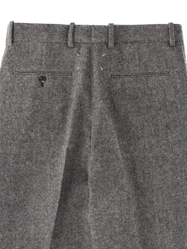 MAISON MARGIELA Pantalone In Lana A Spina Di Pesce