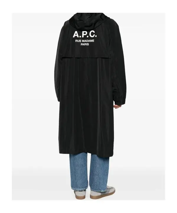 A.p.c. Kim Logo Hooded Coat