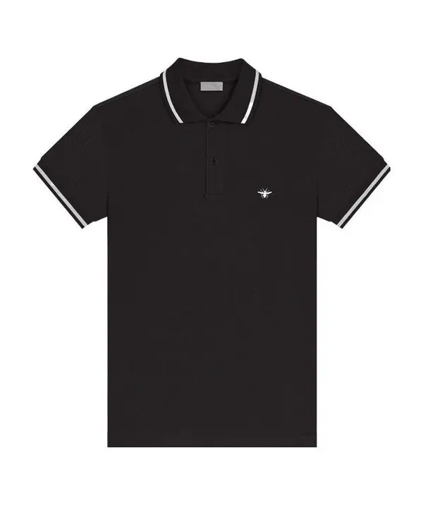 Dior Polo Shirt With Bee Embroidery
