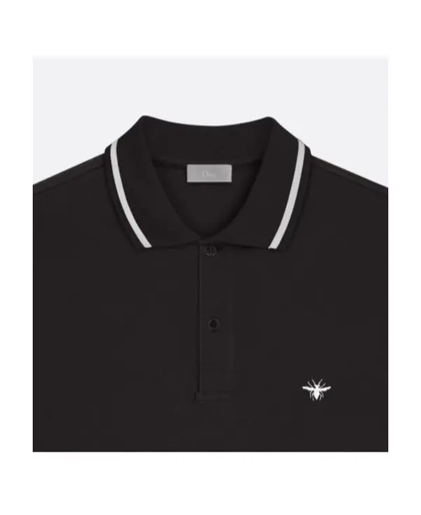 Dior Polo Shirt With Bee Embroidery