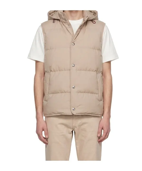 Eleventy Quilted Hooded Gilet