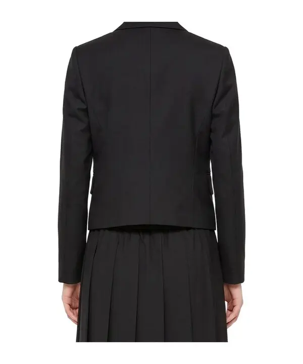 Comme Des Garçons Single Breasted Bow-detailed Jacket