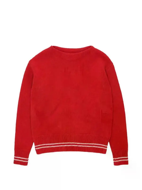 FORTELA Stripe-trim Wool Sweater