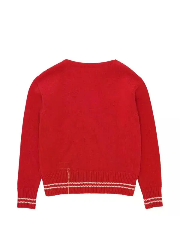 FORTELA Stripe-trim Wool Sweater