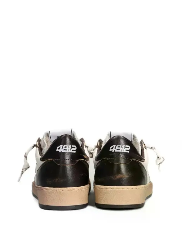 4B12 Playnew Panelled Leather Sneakers