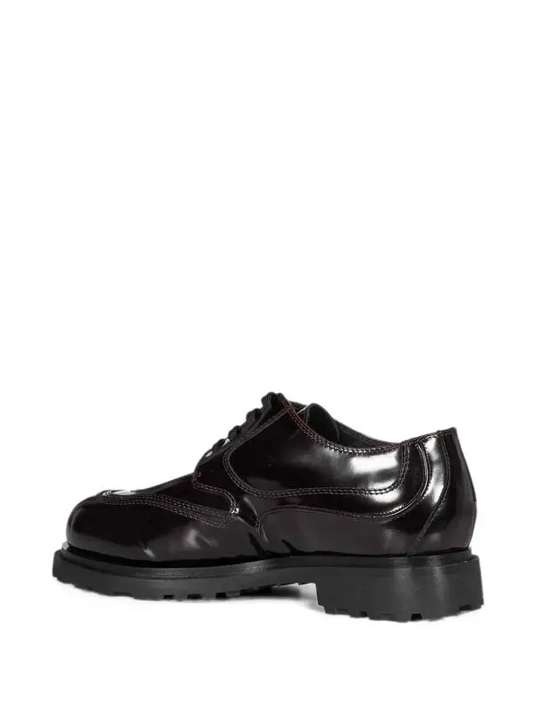 _J.L - A.L_ Polished Lace-up Derby Shoes