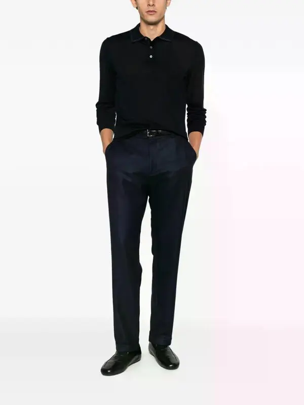 ALBERTO GOZZI Contrast-stitched Wool Sweater
