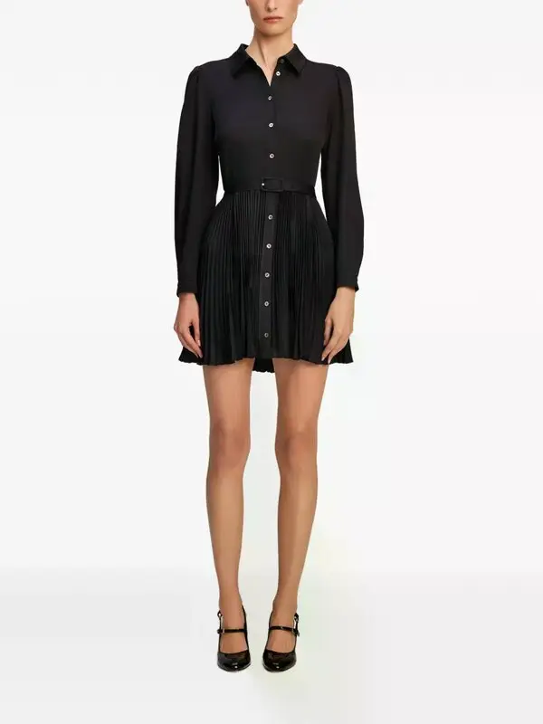Cinq À Sept Reynolds Pleated Mini Dress