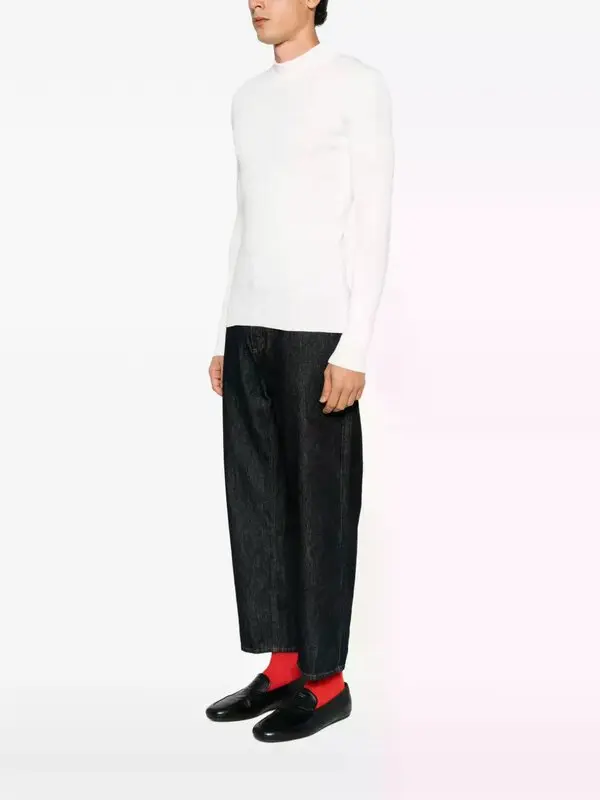 JIL SANDER Ribbed Mock-neck Sweater