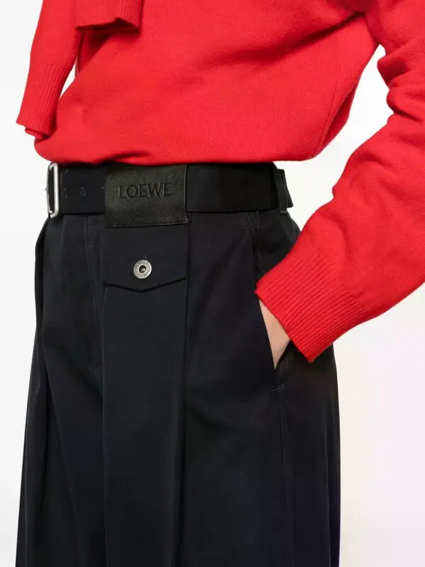 Loewe Trousers In Cotton And Silk