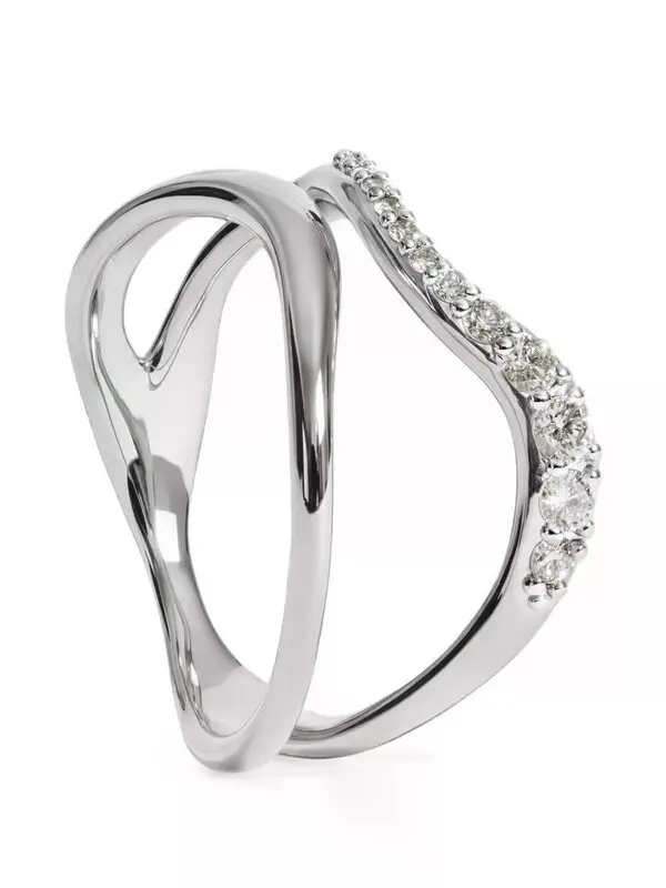 Monica Vinader Riva Pavé Diamond Wrap Ring