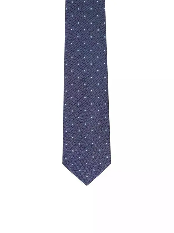 PERSONALITY Micro-polka Dot Silk Tie