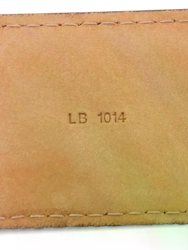LOUIS VUITTON 2004 Plaque-buckle Leather Belt