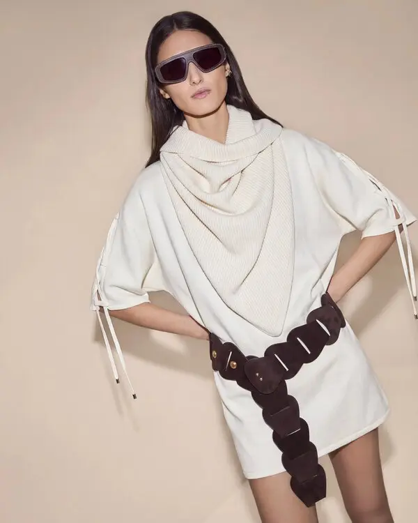 Alexis Maquis Scarf - Ivory