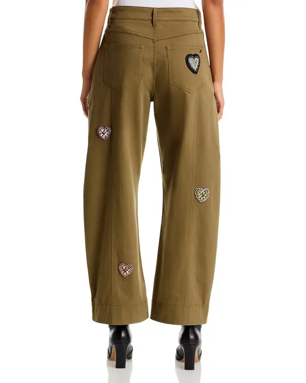 Cinq À Sept Sacred Hearts Isabel Cotton Stretch Pants