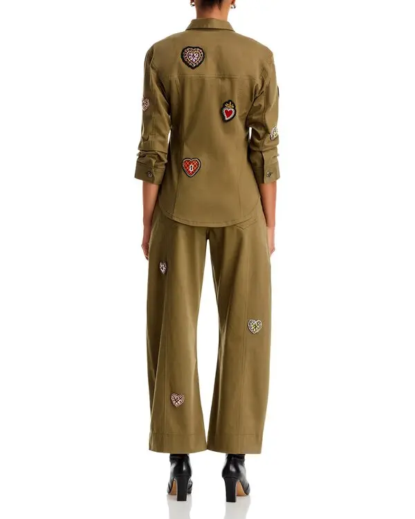 Cinq À Sept Sacred Hearts Isabel Cotton Stretch Pants
