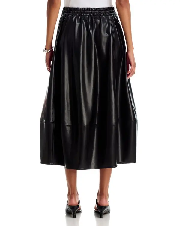 Cinq À Sept Sirani Faux Leather Midi Skirt