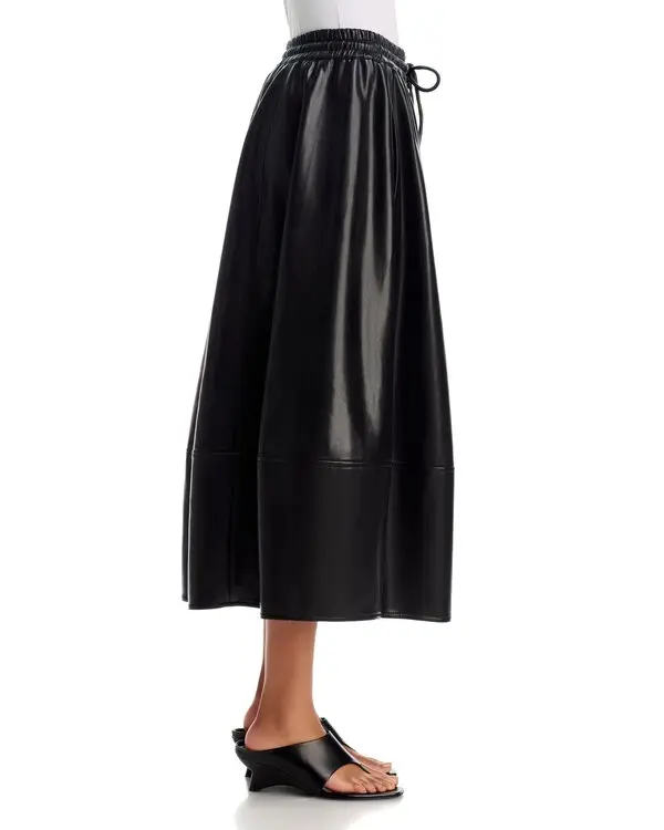 Cinq À Sept Sirani Faux Leather Midi Skirt