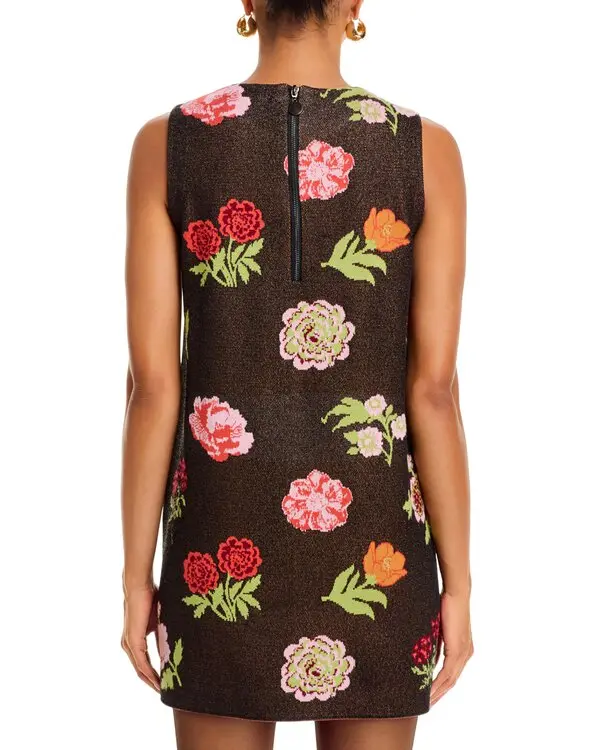 Essentiel Antwerp Knit Floral Jacquard Shift Dress