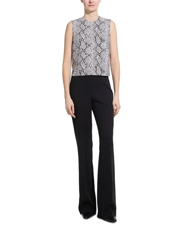 Theory Stretch Wool Printed Shell