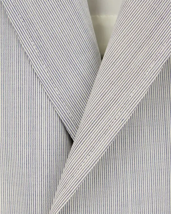 Emporio Armani Striped Stretch Wool Regular Fit Blazer