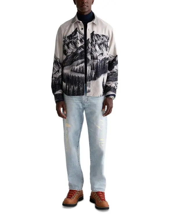 Ag Milland Graphic Long Sleeve Relaxed Fit Shirt